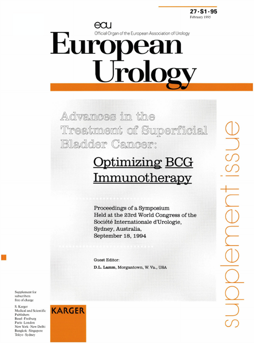 Improving the Efficacy of BCG Immunotherapy by Dose Reduction | European Urology | Karger Publishers